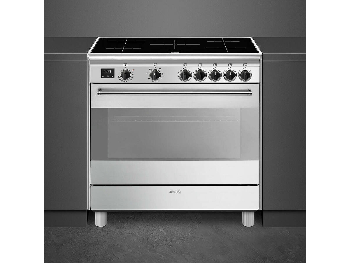 Fogão SMEG BG91IX2 (115 L - Elétrico de Indução - Inox) | Worten.pt