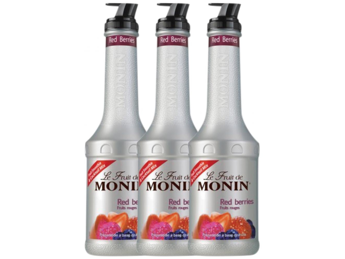 Licor MONIN Schnapp Monin Puré De Frutos Rojos Red Berries (0.7 L - 3 ...