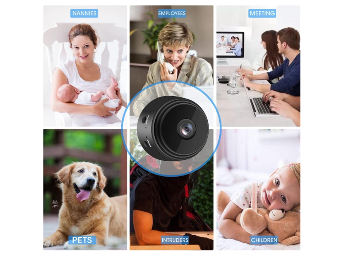 Câmara Pequena Escondida com Áudio Câmara Secreta para Sala Mini Câmara ...