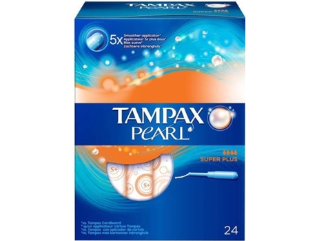 Tampões TAMPAX Pearl Super Plus (24 un) | Worten.pt