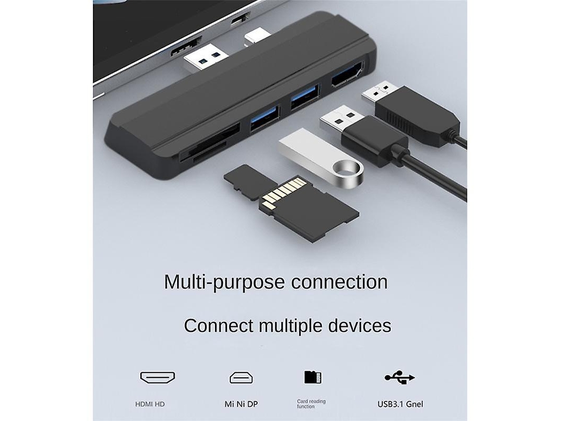 Hub Docking Station For Surface Pro 6 5 4 Hub 5 In 1 UsbBlack | Worten.pt