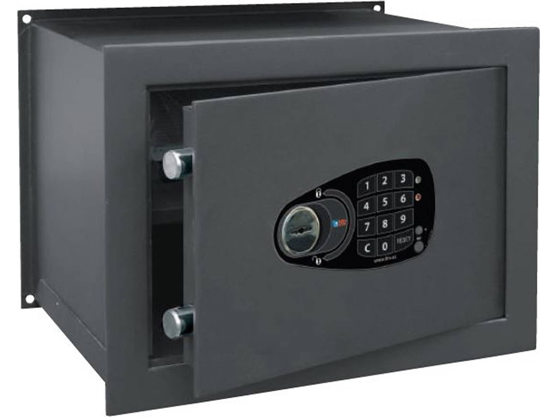 Cofre BTV Embutir Parede WE-3618 (Cinza Escuro - Aço - 26x35x18 cm ...