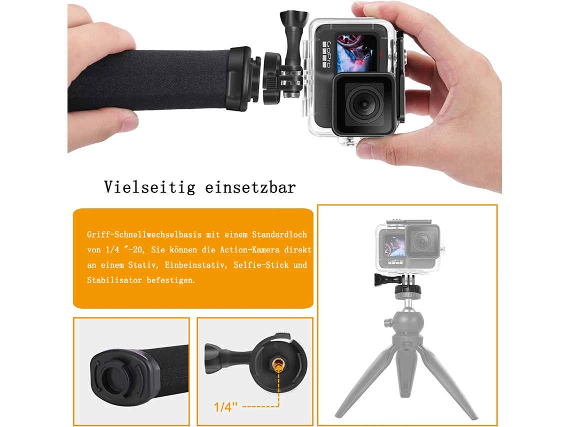 Swimming Grip Floaty Stick Dive Handler Action Cam Acessórios para ...
