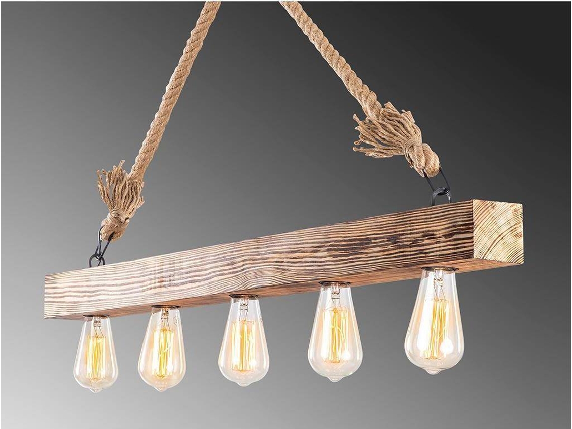 Candeeiro Suspenso Erebos OZAIA (Natural Claro - Madeira - 100x7x53 cm ...