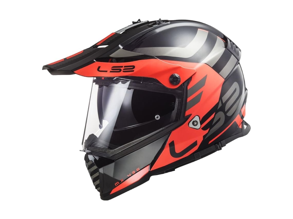 Capacete LS2 Mx436 Pioneer Evo Adventurer Black Orange S | Worten.pt
