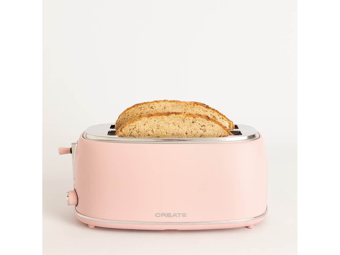 Torradeira CREATE Toast Retro Stylance Xl Rosa pastel | Worten.pt
