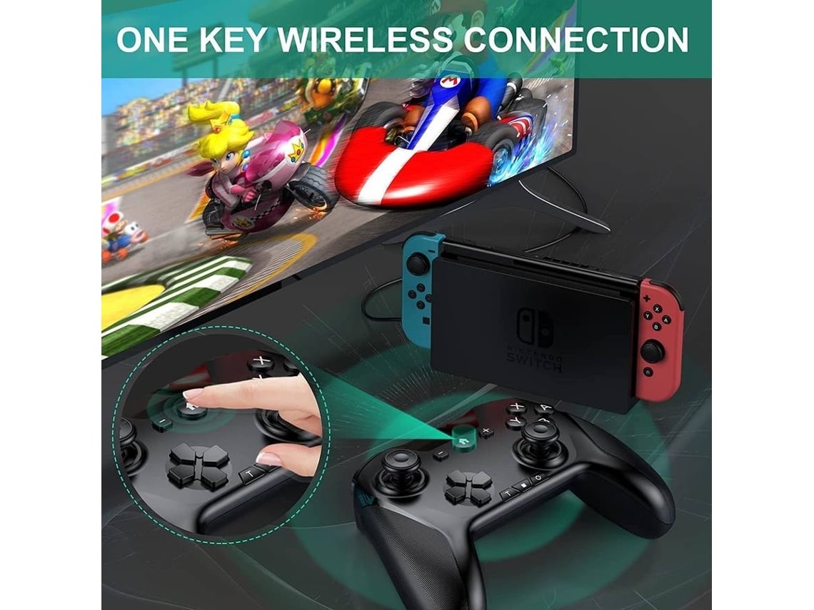Comando Nintendo Switch Lite ENZONS (Wireless - Preto) | Worten.pt