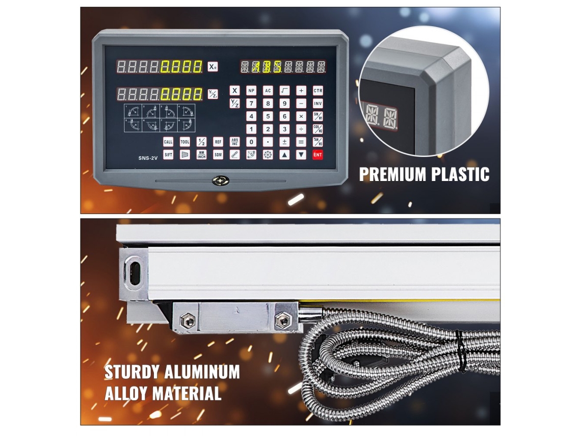 Vivor Linears Escala 2 Eixos Display Para Linhas De Moagem Dro Linear Em Escala Dro | Worten.pt