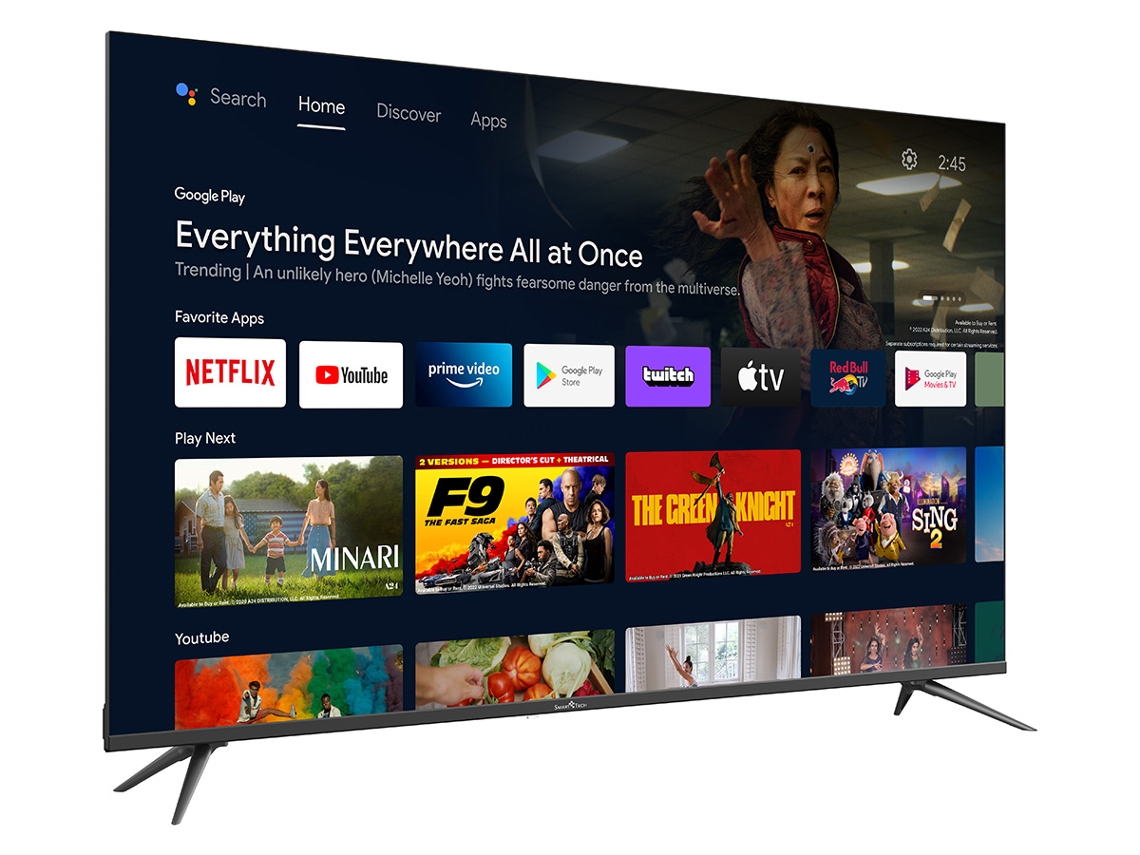 TV SMART TECH LE-55V3 (QLED - 55'' - 140 cm - 4K Ultra HD - Smart TV ...