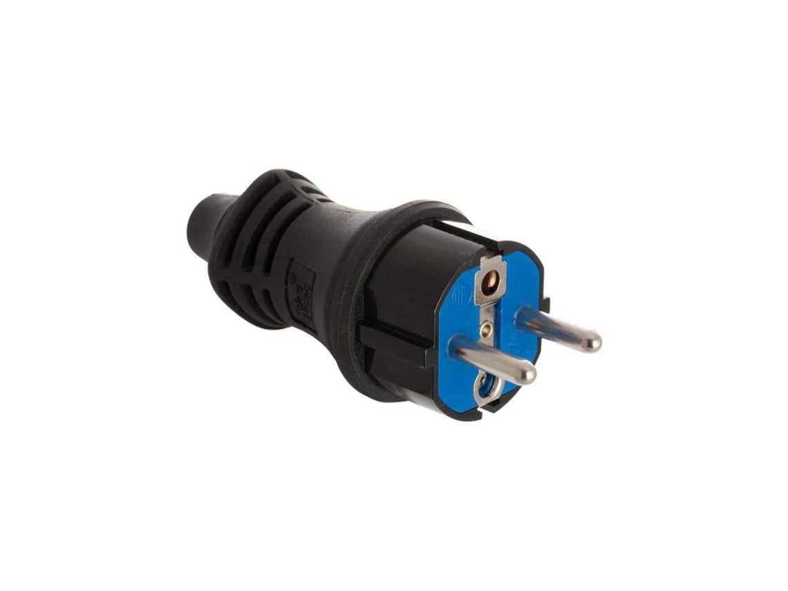 Ficha Schuko Macho 16A/250V Preta Ip44 Solera | Worten.pt