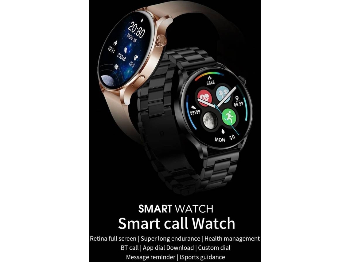 Smartwatch ENKERS Homens Mulheres Faz e Recebe Chamadas Bluetooth ...