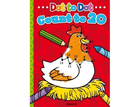 Livro dot to dot count and colour 1 to 20 de angie hewitt (inglês ...