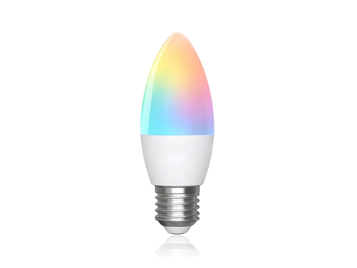 Lâmpada Aigostar Led Inteligente Wifi Rgb E27 C37 6.5W | Worten.pt