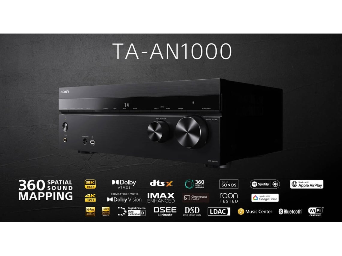 Amplificador AV SONY 8K TA-AN1000 8K (7.2 Canais) | Worten.pt