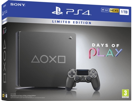 Consola PS4 Slim Days of Play (Limited Edition - 1 TB) | Worten.pt
