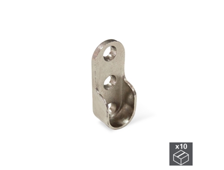 Suporte para Varão de Roupeiro EMUCA (Metal - 15 x 10 x 3 cm) | Worten.pt