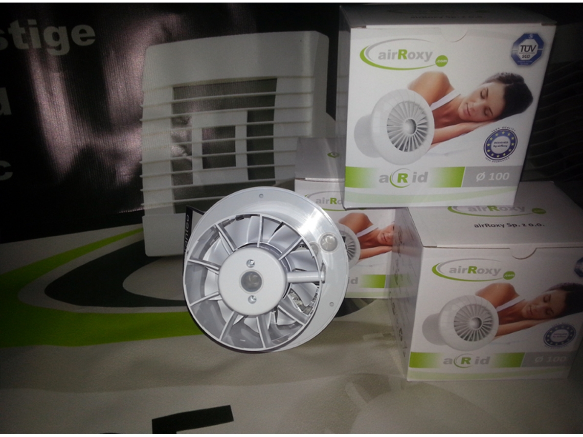 Exaustor de teto de cozinha de qualidade 100mm com temporizador aRid AIRROXY | Worten.pt