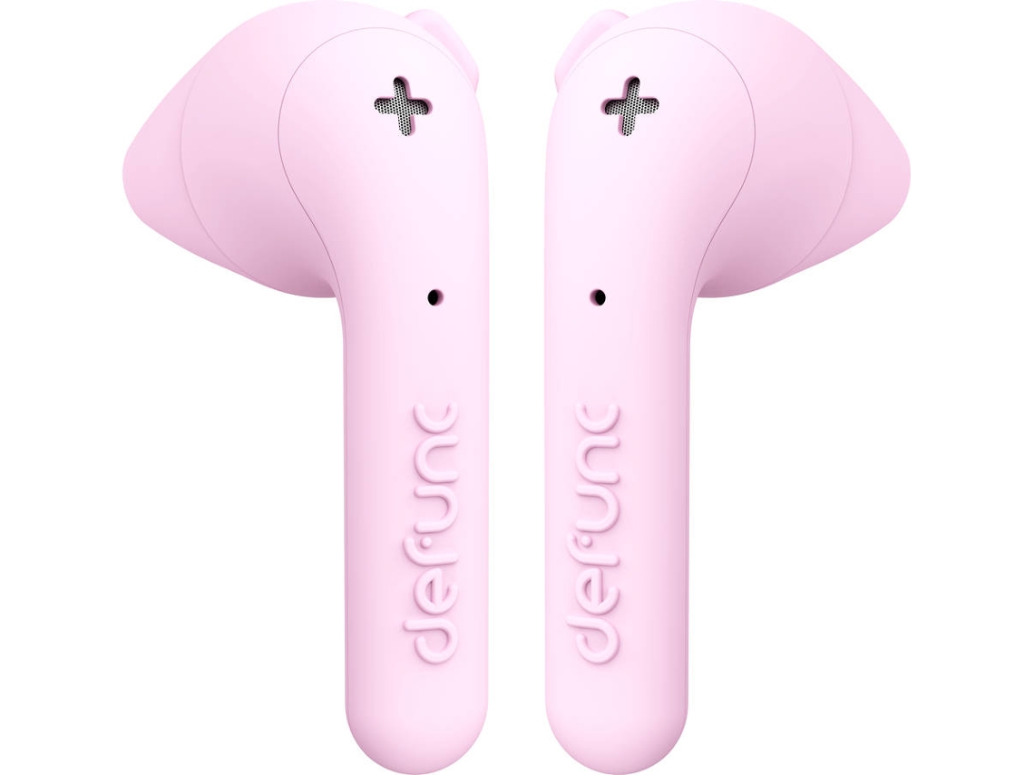 Auriculares Bluetooth True Wireless DEFUNC True Basic (In Ear - Microfone - Rosa) | Worten.pt
