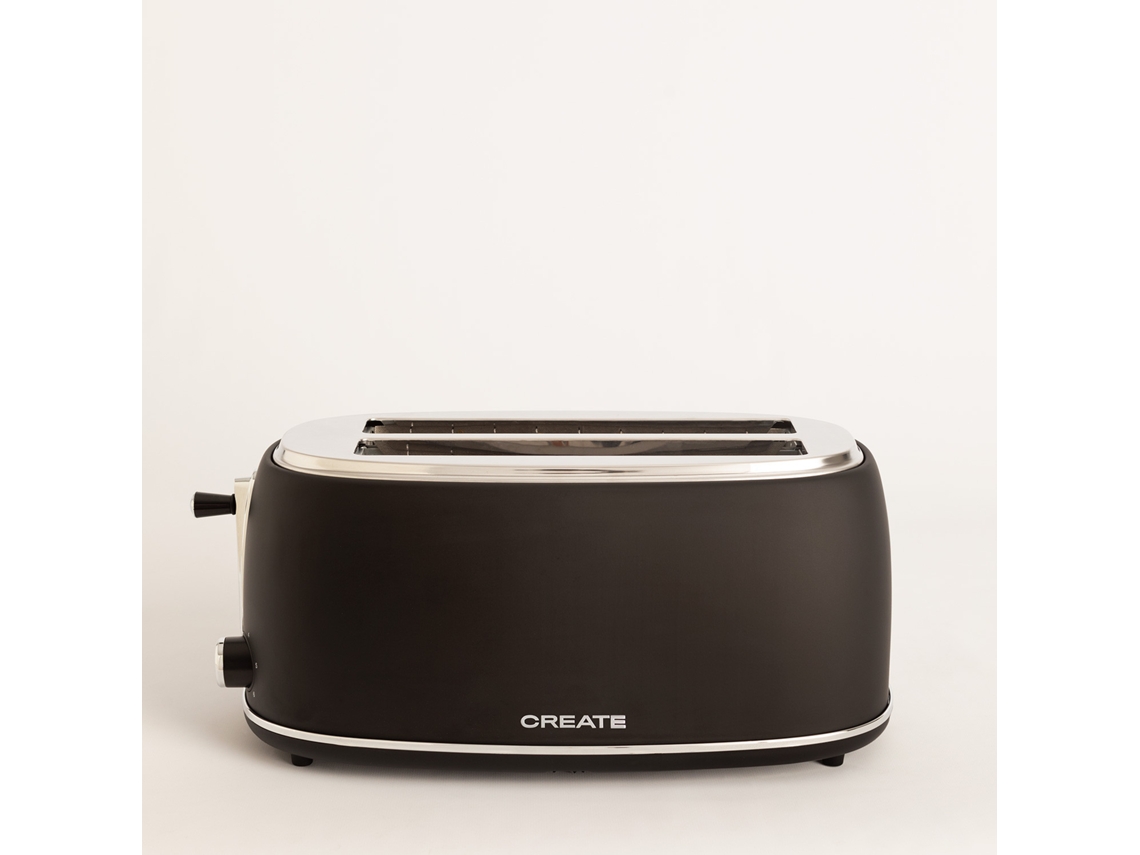 Torradeira CREATE Toast Retro Stylance Xl Preto | Worten.pt