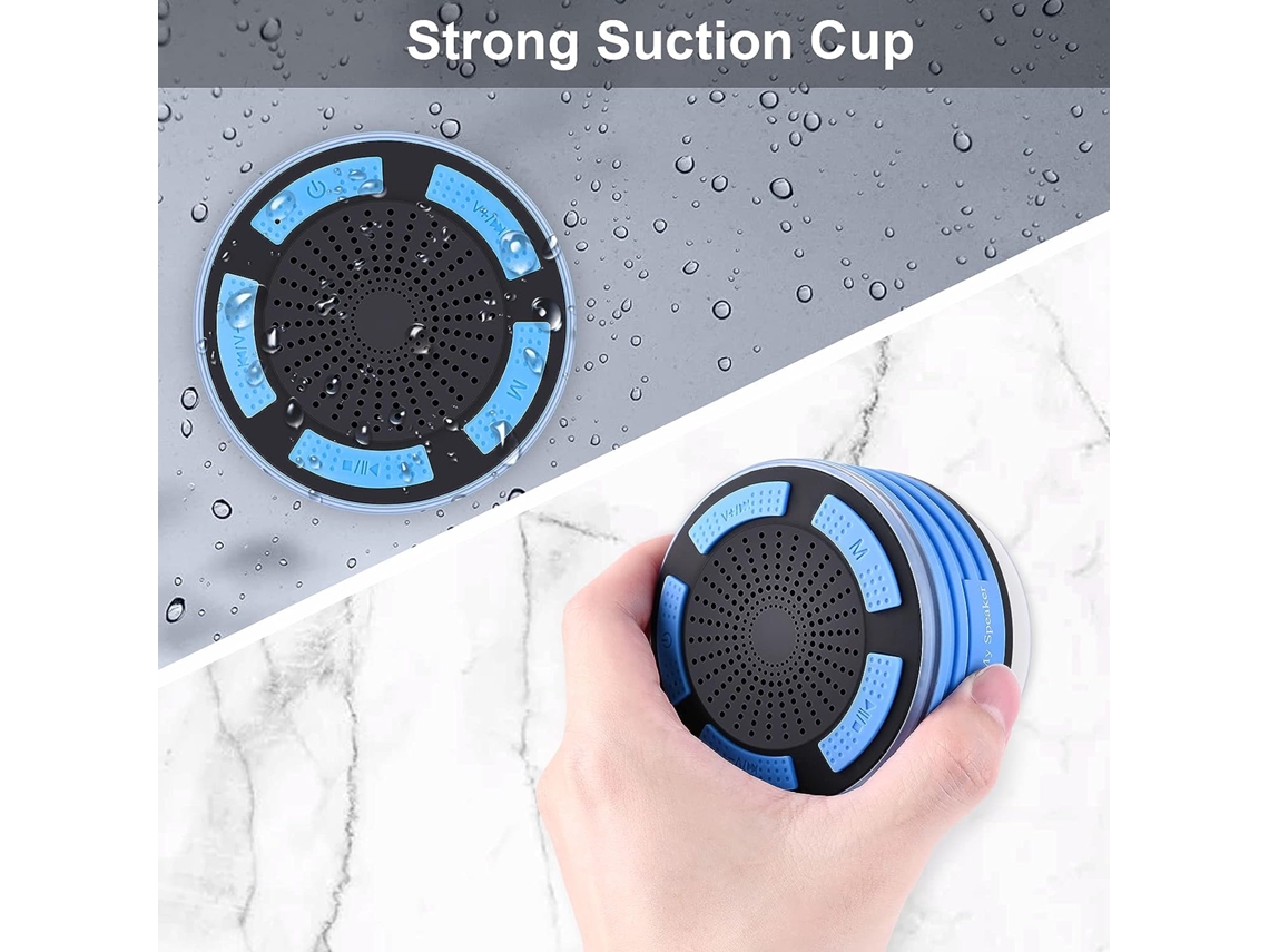Coluna Waterproof Bluetooth Portable Wireless Shower With Hd Bass Fm ...