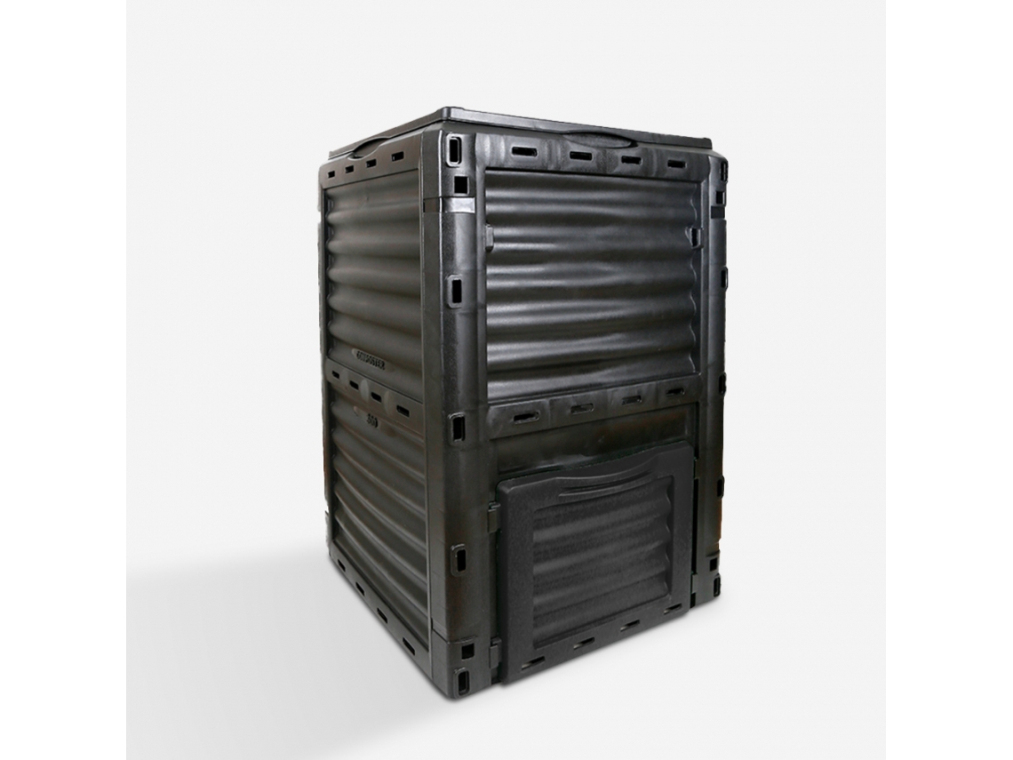 Compostor para jardim composter externo em plástico 300 litros Humus ...