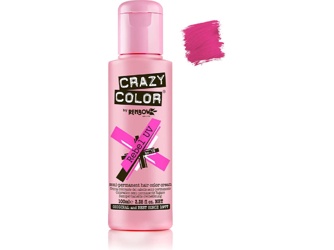 Coloração Semi Permanente CRAZY COLOR Rebel UV no. 78 (100 ml) | Worten.pt