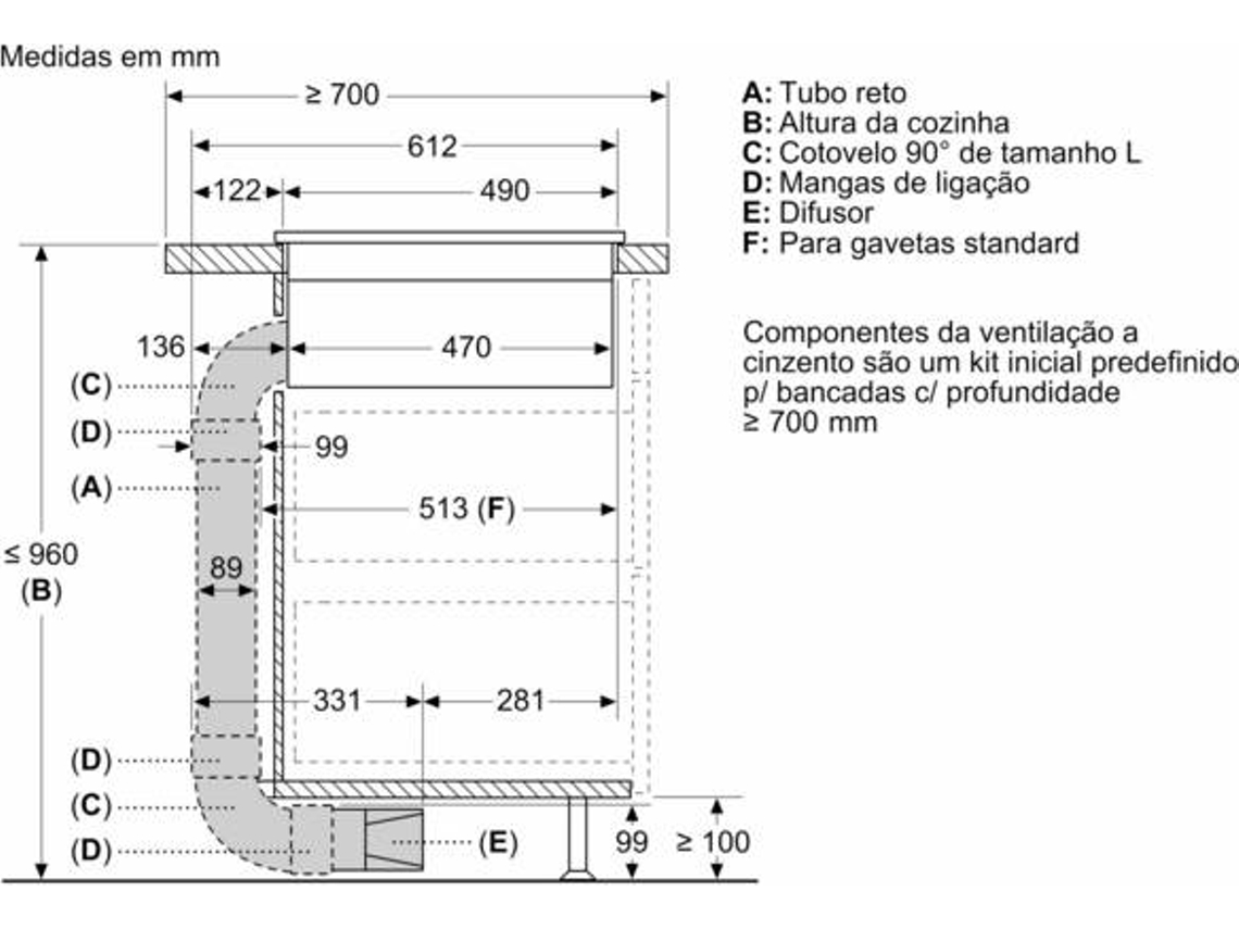 Acessório de Placa Encastre SIEMENS HZ9VDKR0 | Worten.pt