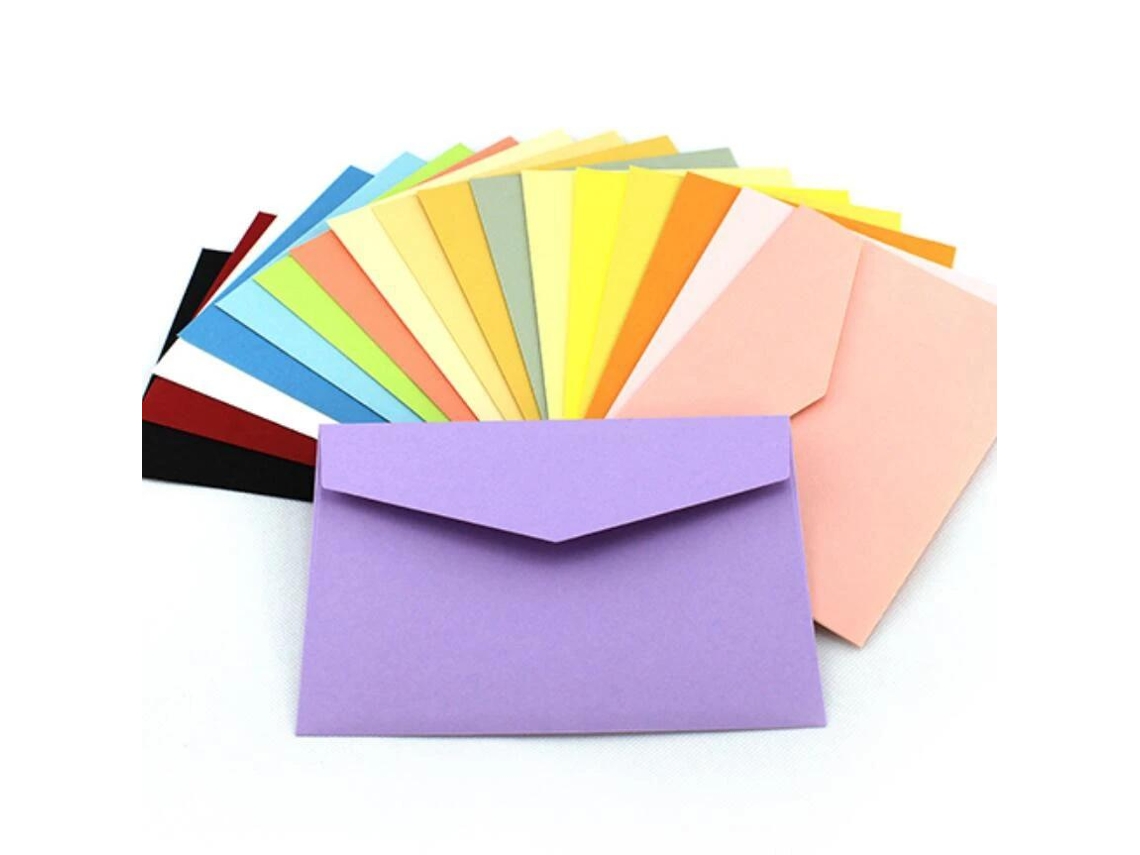 Mini Envelopes em Branco Saudação Cartão de Sócio Preto | Worten.pt