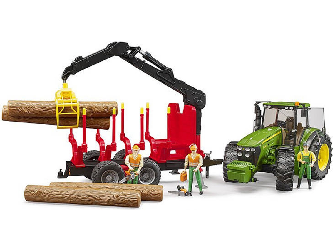 Trator BRUDER Trator John Deere 7930 c/ Atrelado Florestal | Worten.pt