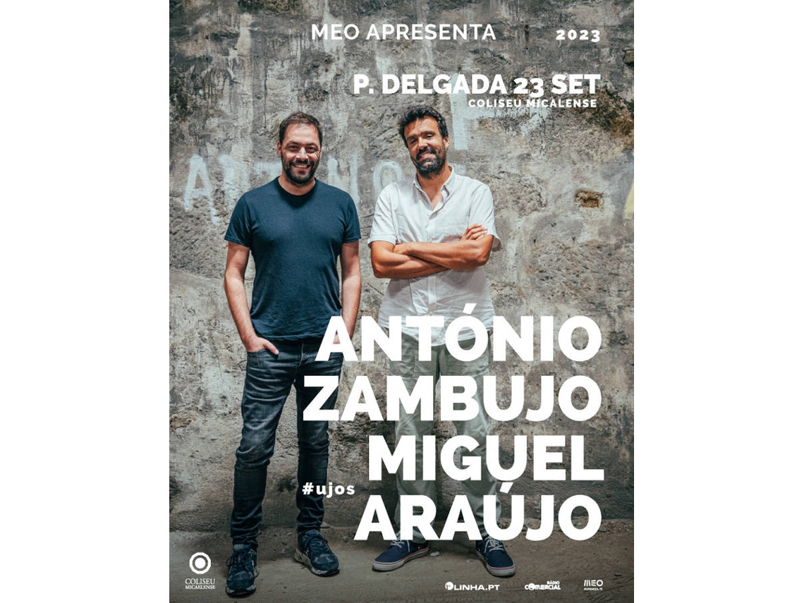 Bilhete António Zambujo E Miguel Araújo (23/set/2023) | Worten.pt