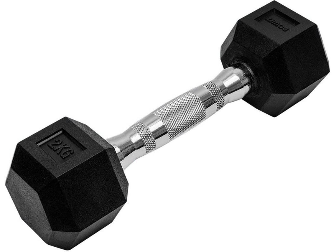 Halteres FITNESS TECH Hexagonais (27.5kg) | Worten.pt