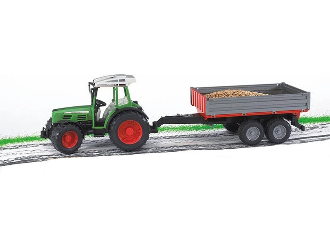 Trator de Brincar BRUDER Fendt 209 S com atrelado (Idade Mínima: 3 ...