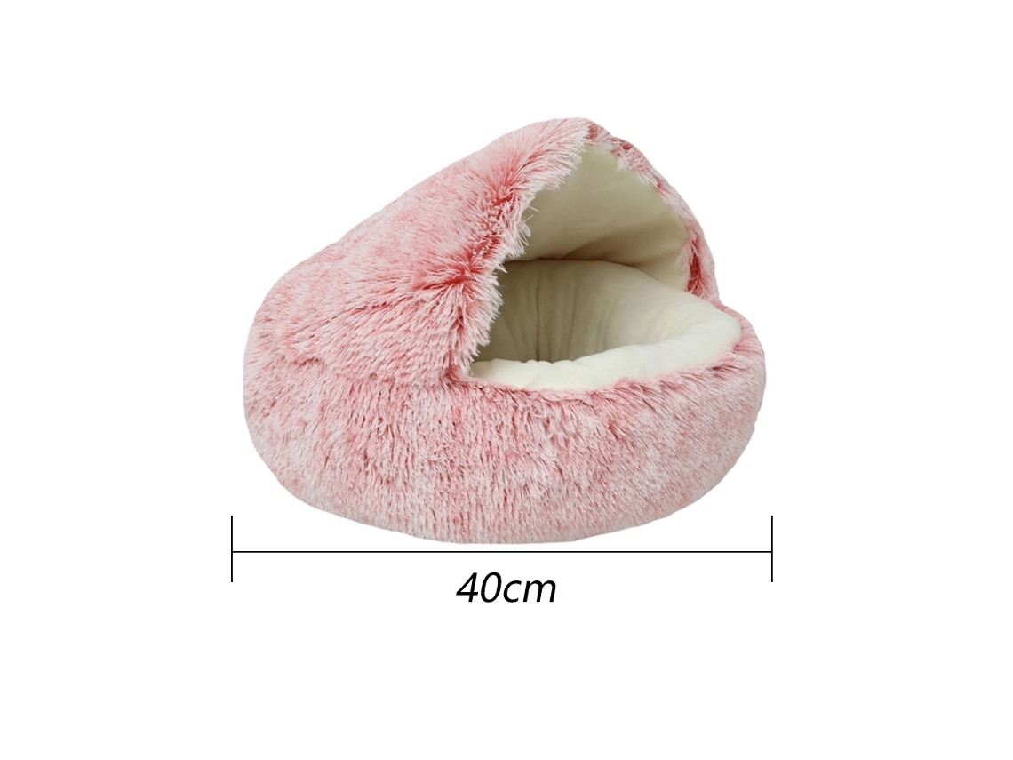 ELKUAIE Ninho de Gato Semifechado Concha Cama de Gato Semifechada Cama ...