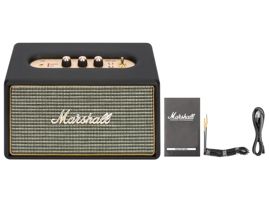 Coluna Bluetooth MARSHALL Acton (Preto - 50 W) | Worten.pt