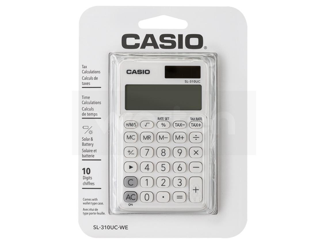 Calculadora Básica CASIO SL-310UC-WE Branco (10 dígitos) | Worten.pt