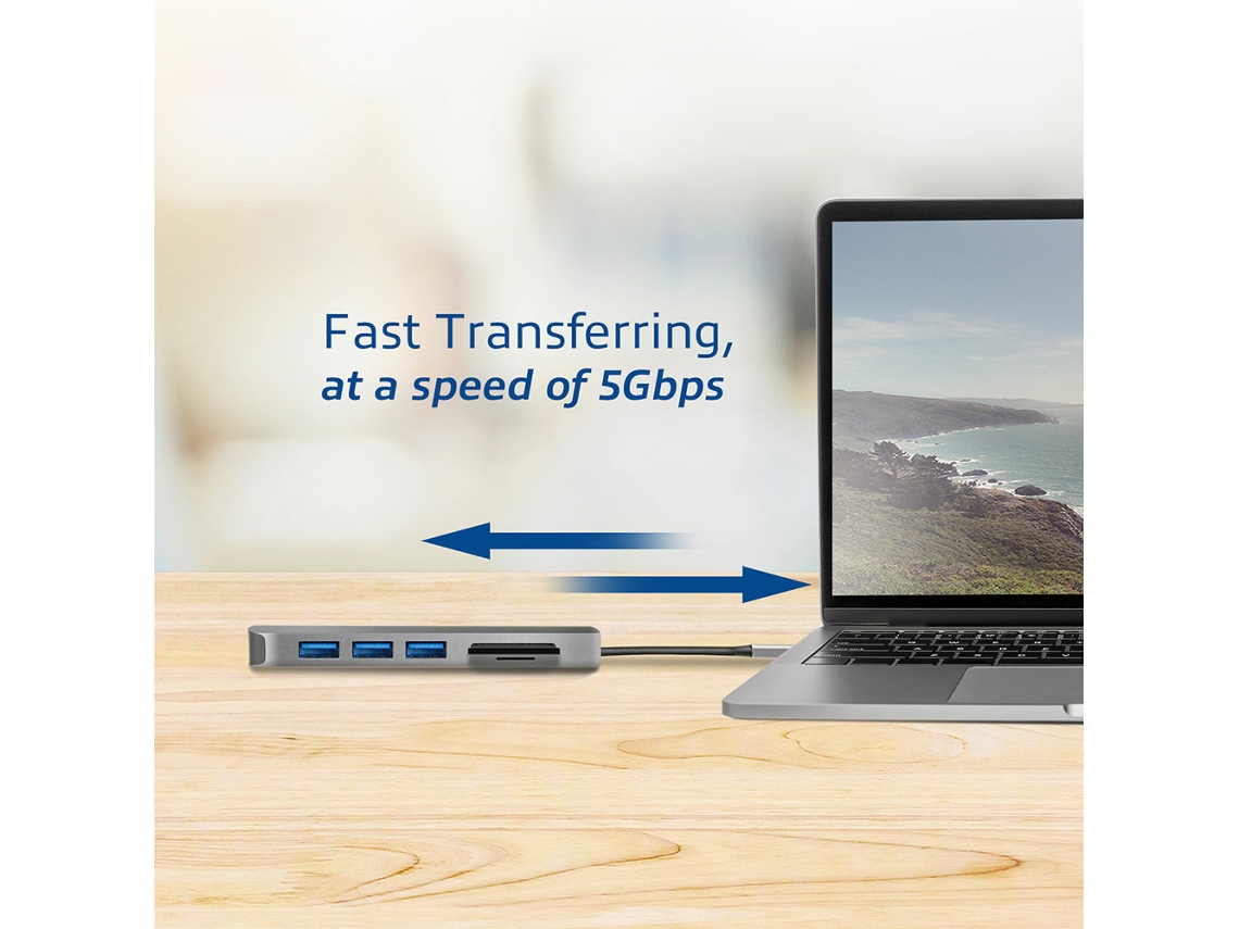 Hub ACT Ac7050 USB-C Hub 3 Port | Worten.pt