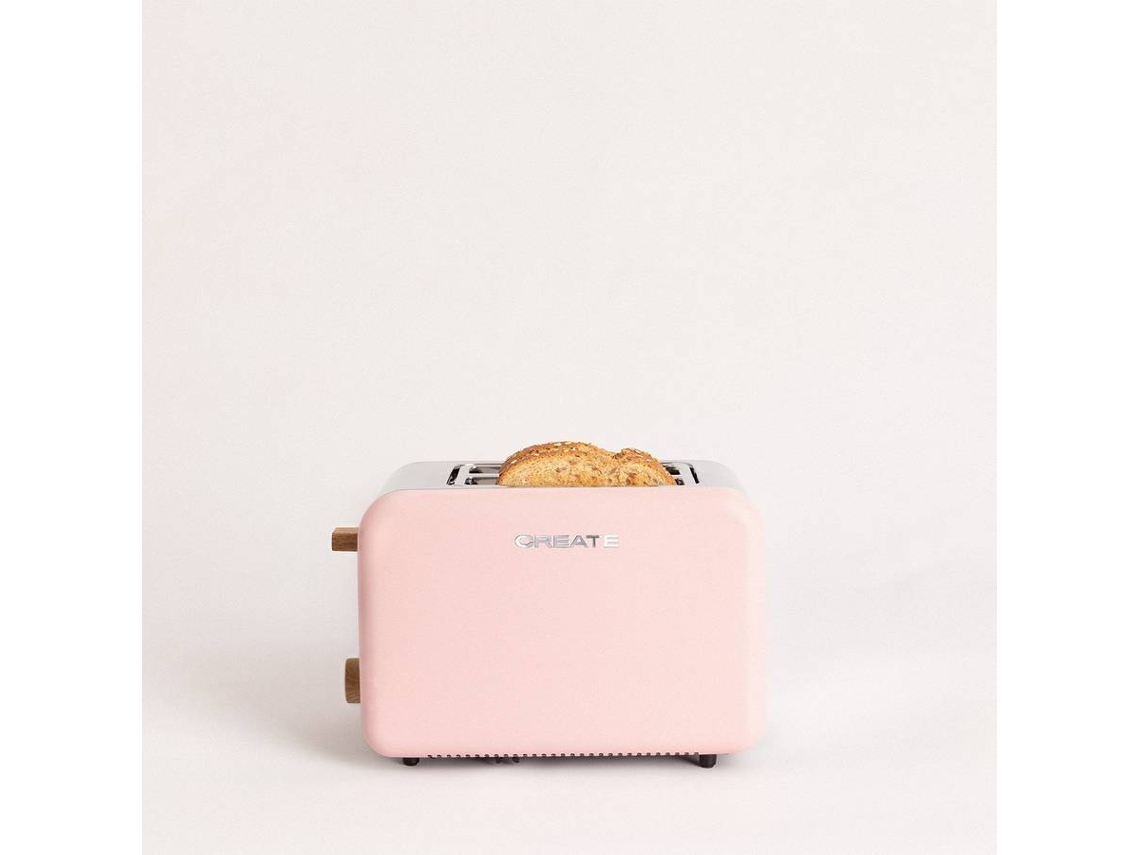 Torradeira CREATE Toast Retro (850 W - Rosa Pastel) | Worten.pt