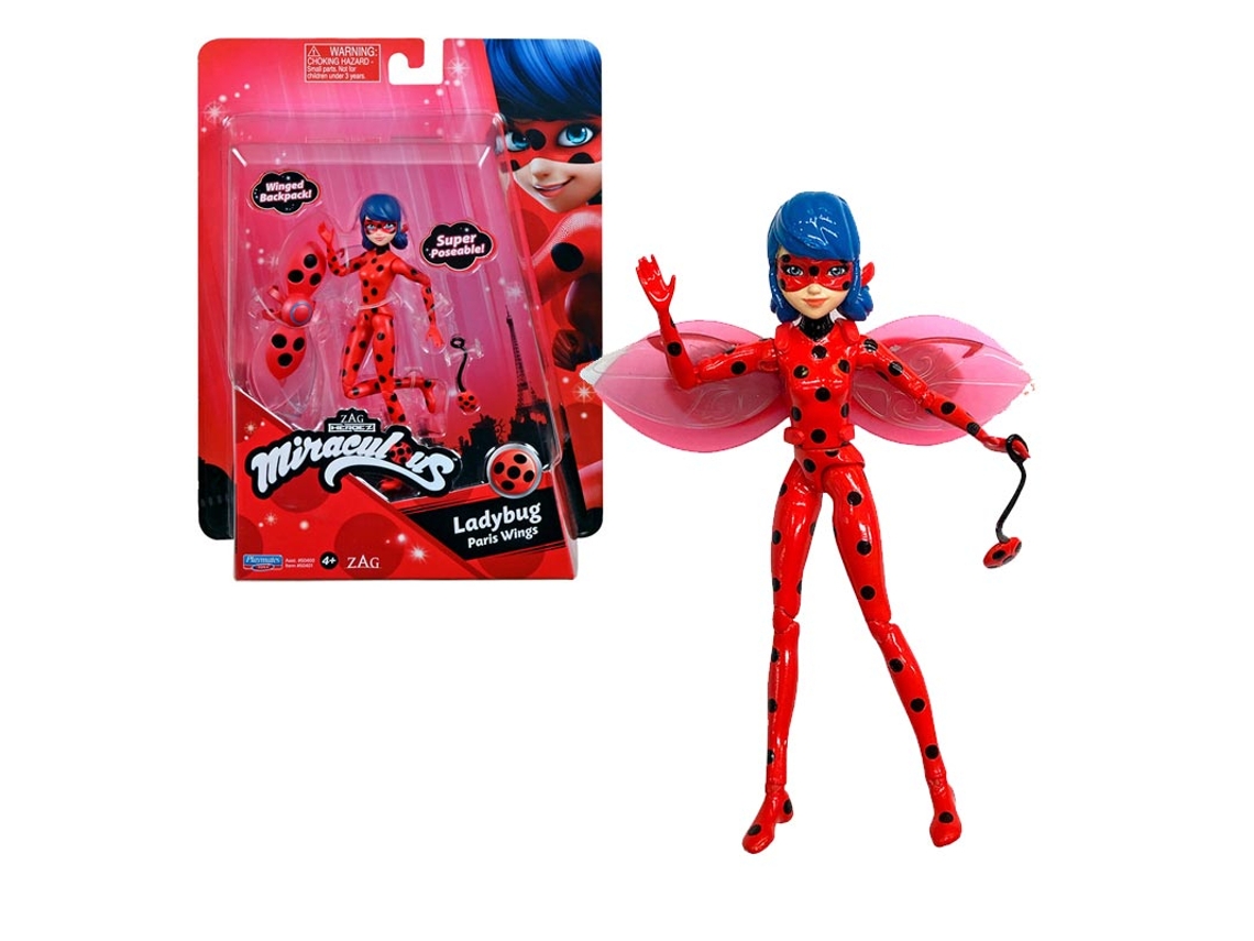 Boneca BANDAI Ladybug Figura de Acción Ladybug Aquabug (Idade Mínima ...