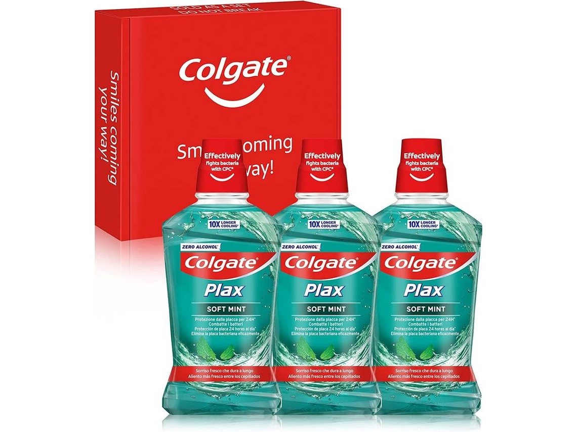 Elixir Bucal COLGATE Plax (3x 500 ml) | Worten.pt
