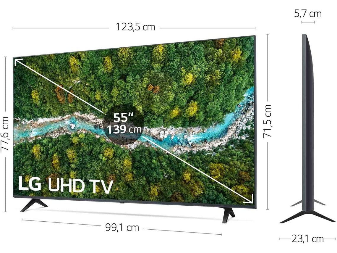 TV LG 55UP77006LB (LED - 55'' - 140 cm - 4K Ultra HD - Smart TV ...