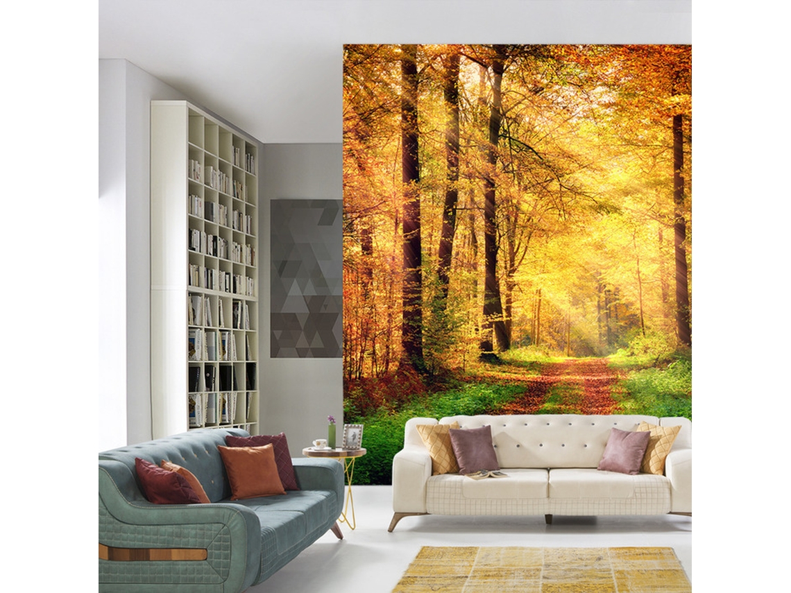 Fotomural DOBOXA Cores Do Outono Da Floresta - Tamanho: 208x146 cm ...