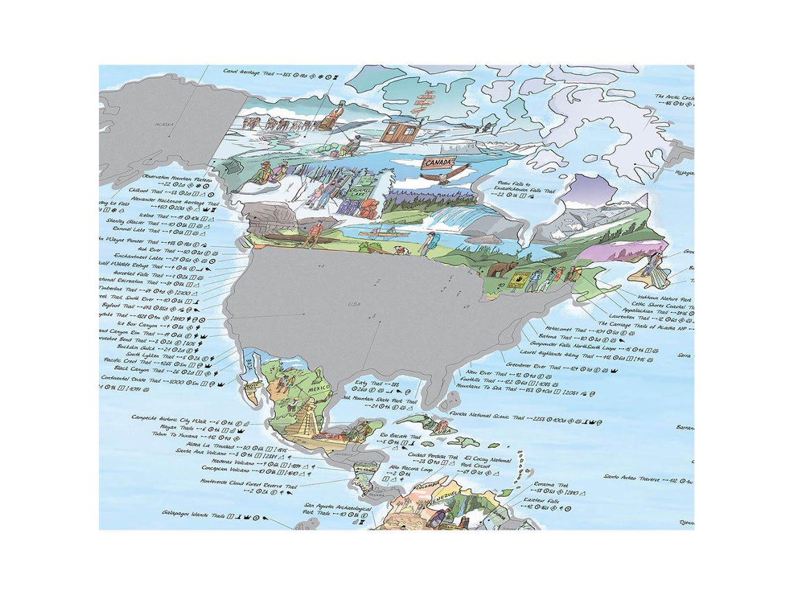 Awesome Maps Mapa de Caminhada Scratch Edition Best Hiking Trails In ...