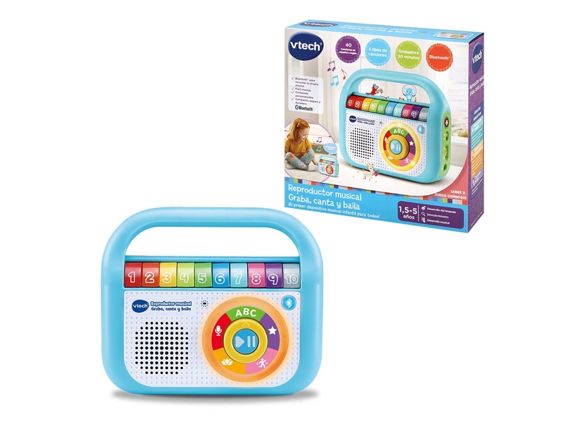 Brinquedo Musical VTECH Reproductor Musical Graba Canta Y Baila (Idade ...