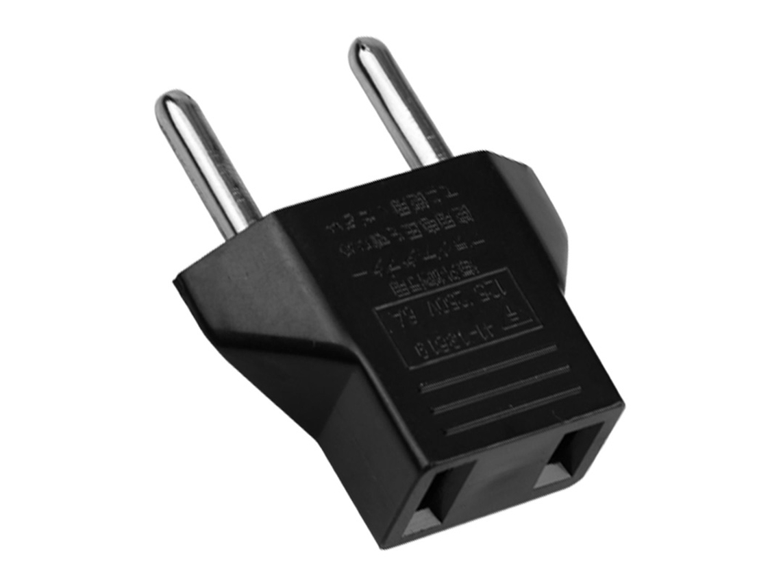 Adaptador de Tomada EUA para EU (Preto) | Worten.pt
