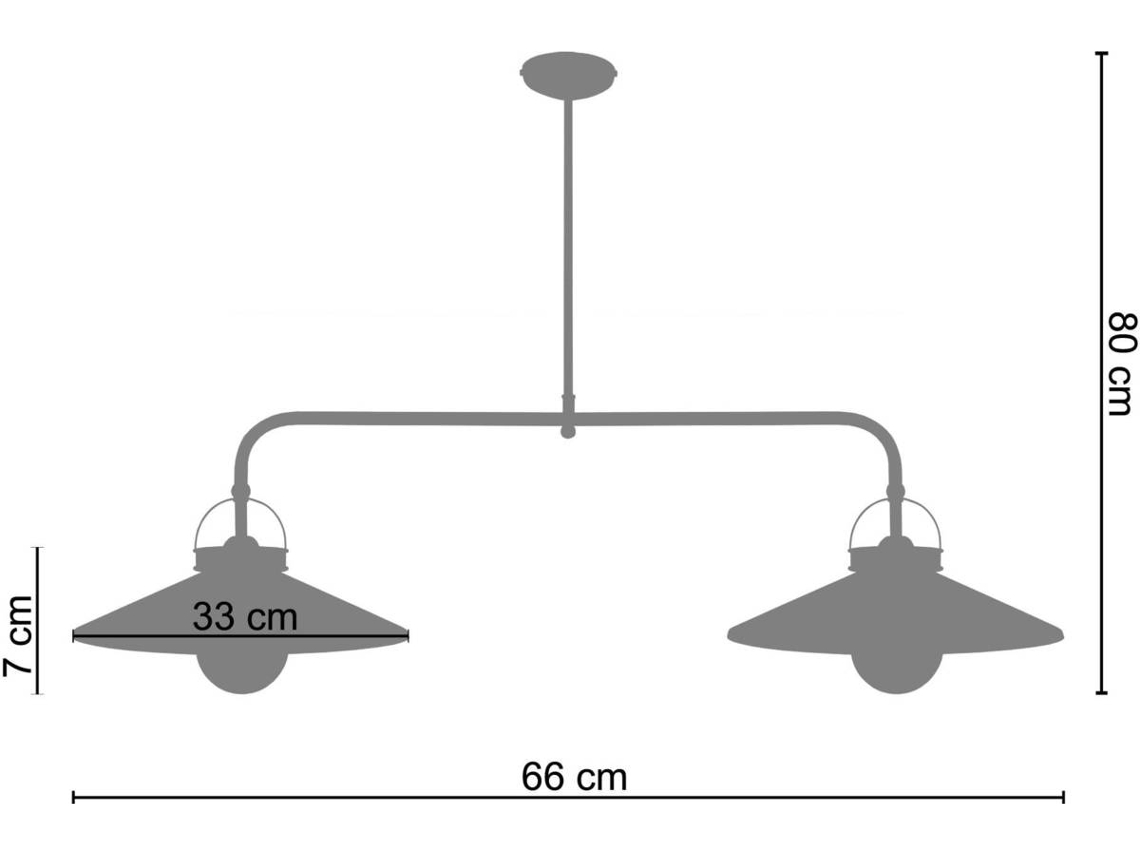 Candeeiro de Teto TOSEL Saint-Malo (Dourado - E27 - Máx. 40W - Metal ...