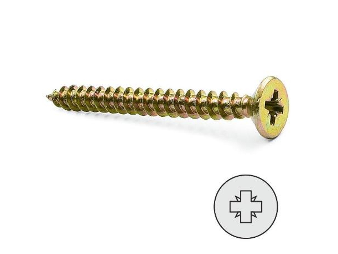 Tornillo rosca madera 3mm ø cabeza 5mm p largo 17mm diámetro 3mm (caja 1000) | Worten.pt
