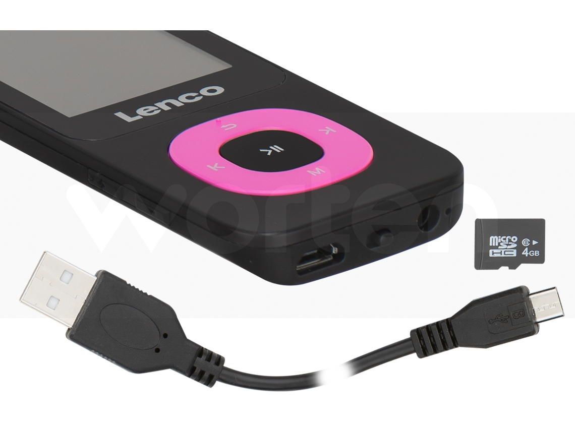 Leitor MP3/MP4 LENCO Xemio 659 (Rosa - Autonomia: 20 horas) | Worten.pt