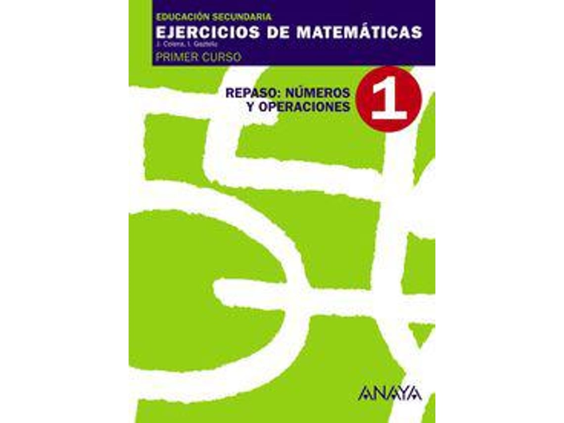 Ejercicios Matematicas 1-1O.Eso.(Numeros Y Operaciones) | Worten.pt