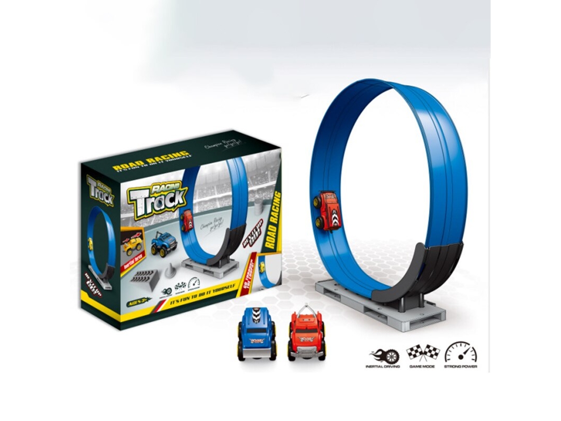 1:64 Scale Electric Double Remote Control Car Racing Track Toy Autorama ...