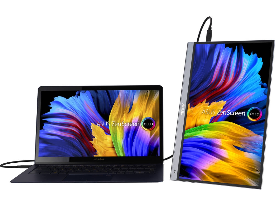 Monitor Portátil ASUS ZenScreen OLED MQ16AH (15.6'' - FHD - OLED ...